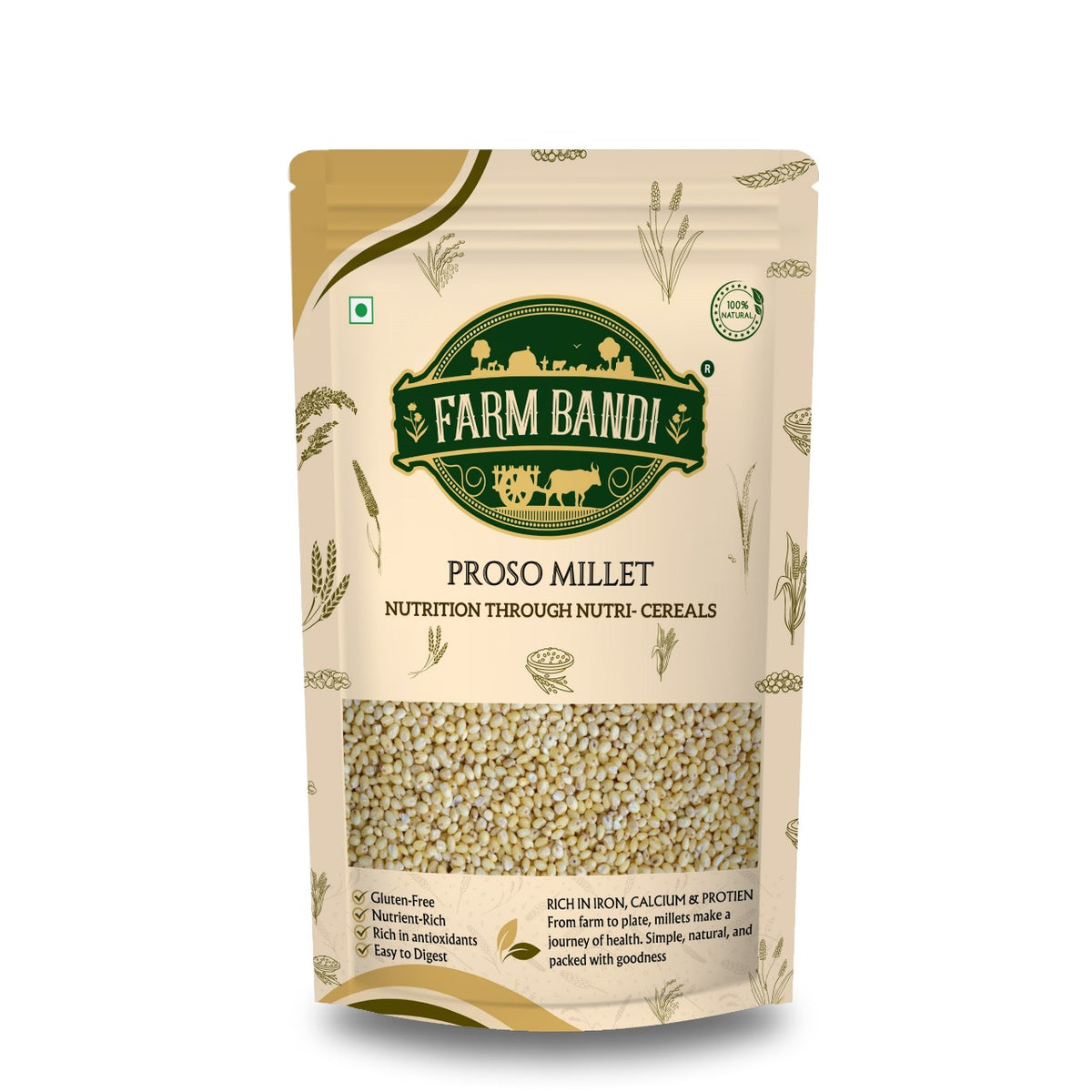 Proso Millet 2 Kgs - Farm Bandi | The International Food Store